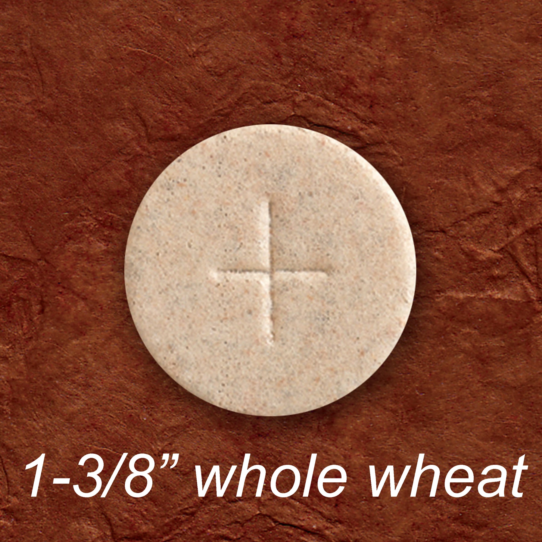 1-3/8" Whole Wheat Communion Bread Wafers