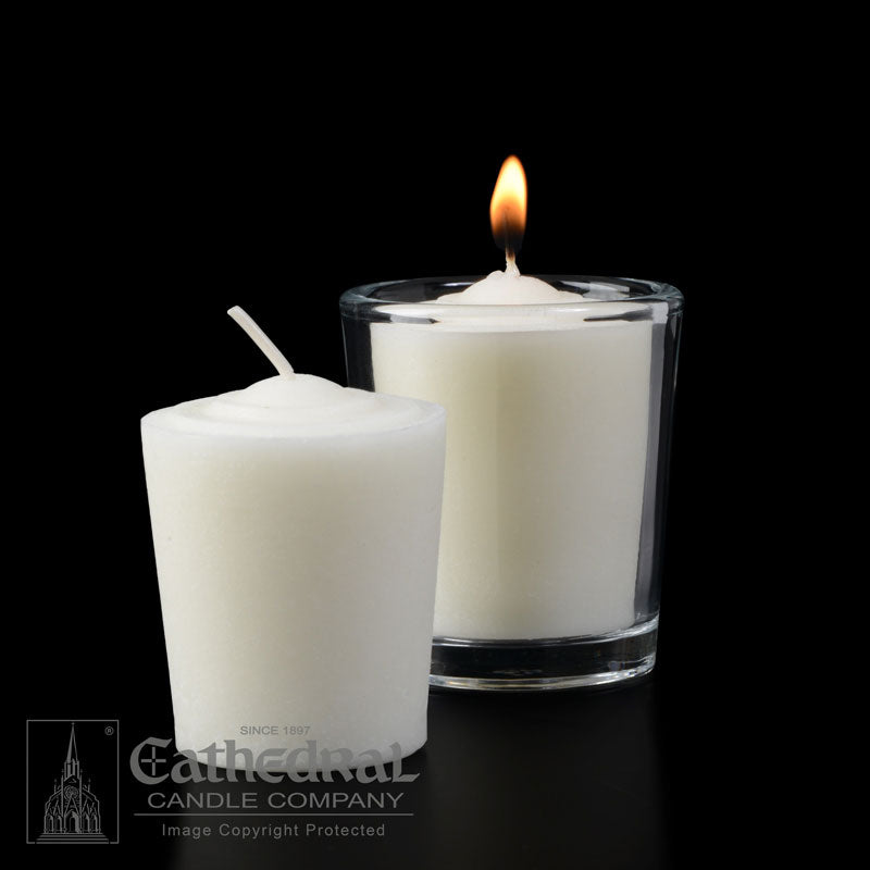 Cathedral Candle 15-Hour Beeswax Votive Lights 51% — Dozen or Case