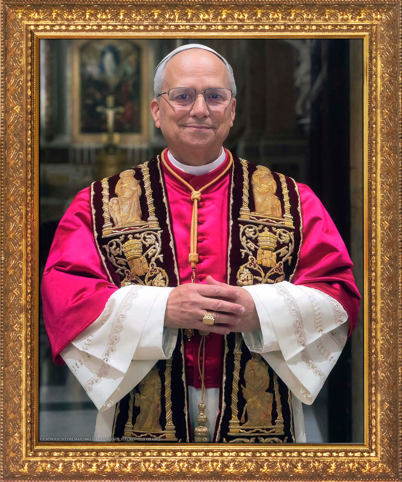 Framed Official Portrait of Pope Leo XIV