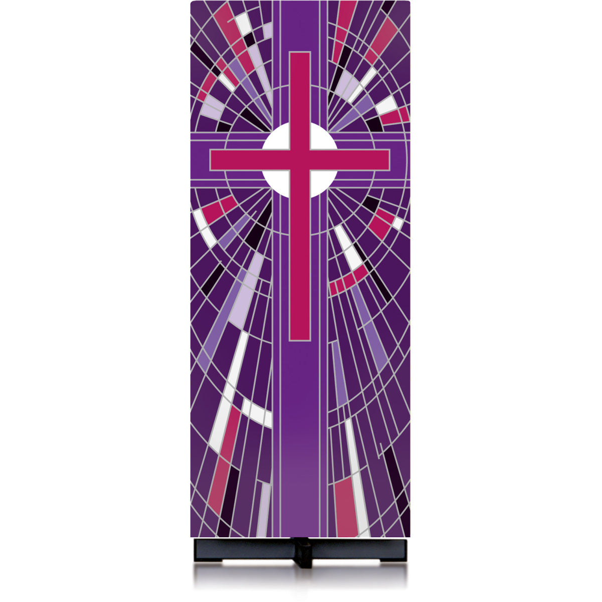 Purple Lectern Hanging with Cross Motif 7508