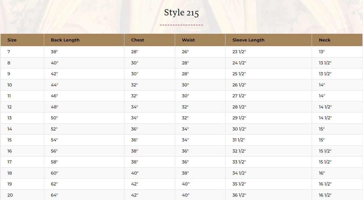 Altar Server Cassock | Button Closure