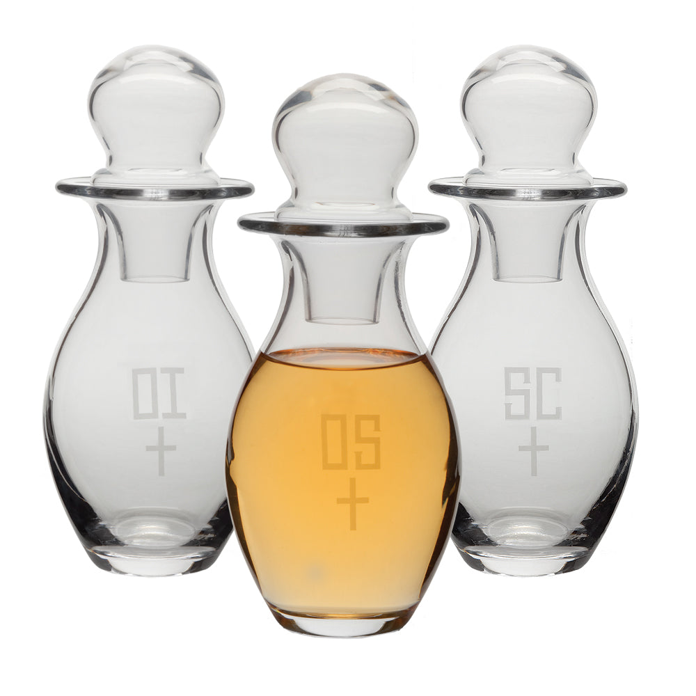 Chrismal Set | Ambry Set | Holy Oil Containers | 10 oz | 9784