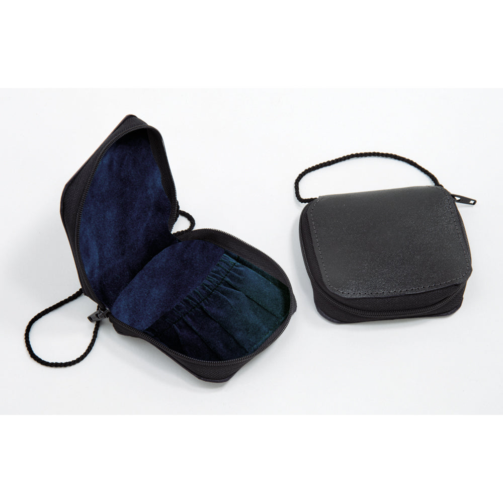 Burse with Zipper, Leather