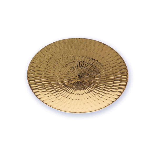 Paten with Textured Design, Gold Plated