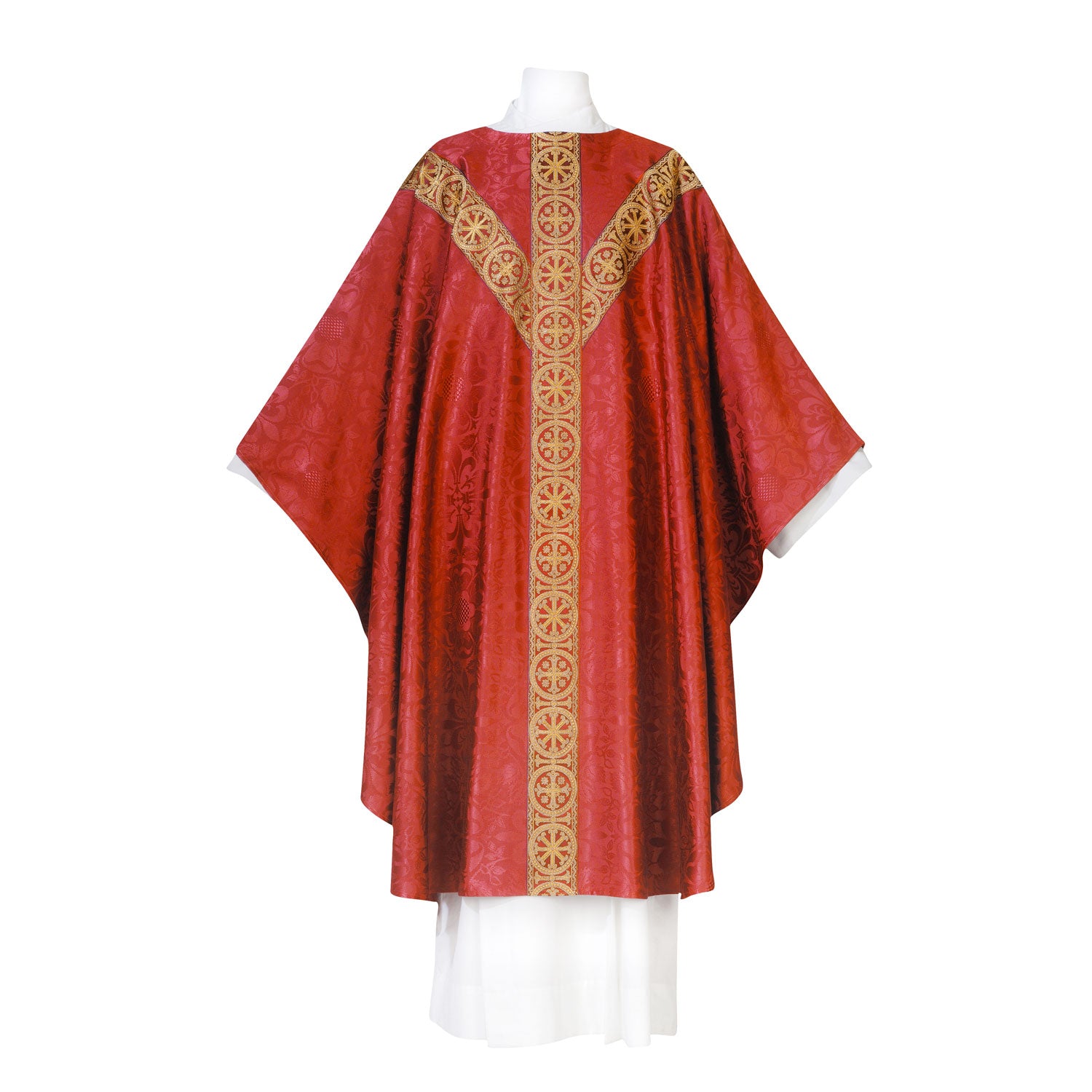 Arte Grosse Lichfield Damask Chasuble - Red