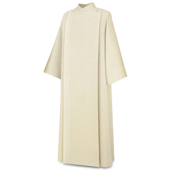 Front Wrap Clergy Alb | Light Weight | Beige Pius