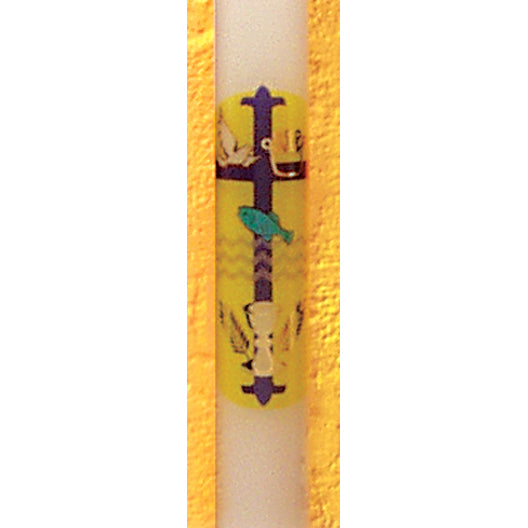 RCIA Candle - 7-8" x 8-1-2", stearic wax, case of 50