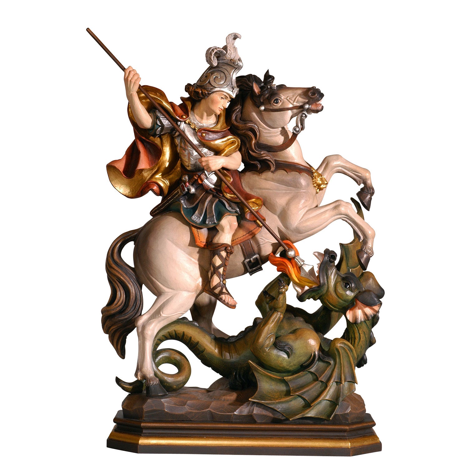 St. George on Horse | Wood Carved Statue