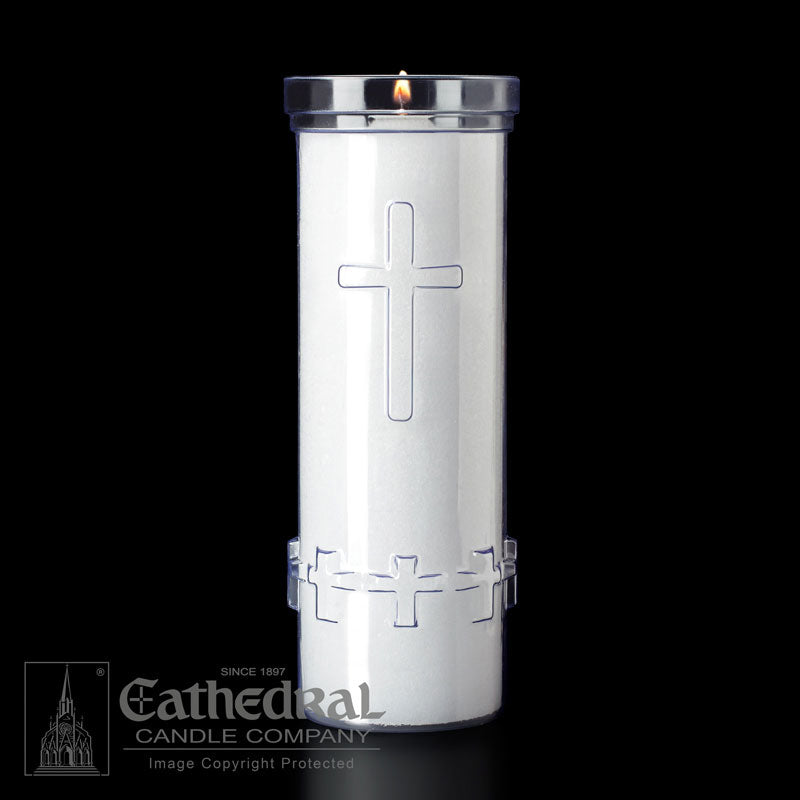 6 Day Clear Plastic Devotional Candle | case of 24