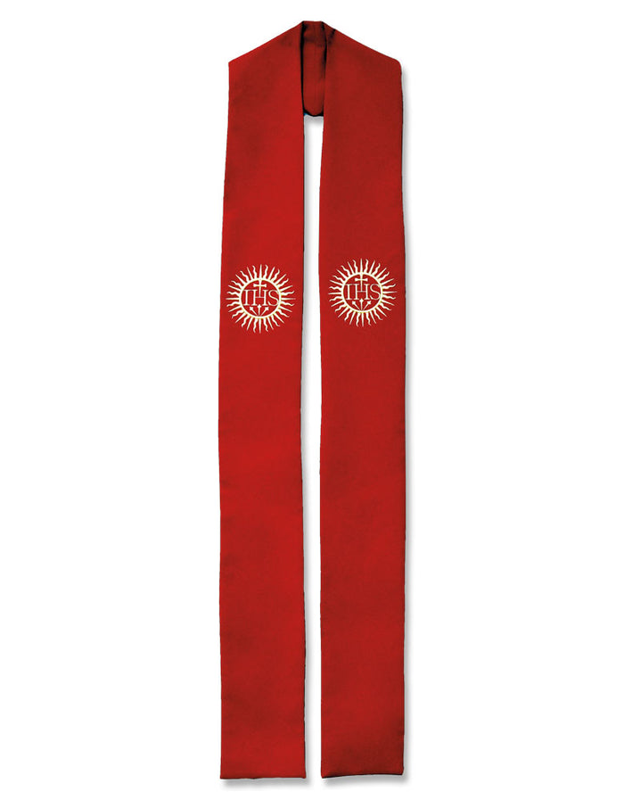 IHS Stole | Deacon or Overlay Stole | 12 color