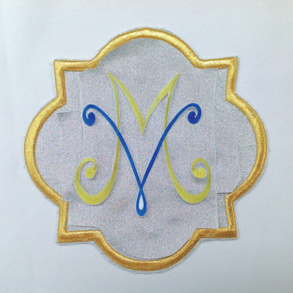 Embroidered Emblem for Solivari Vestments | Marian