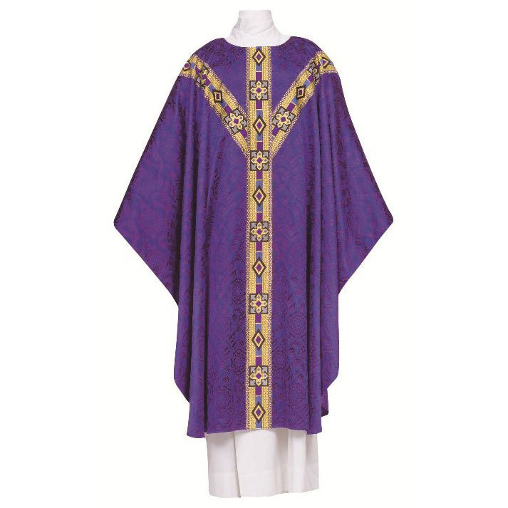 Chasuble | Purple Damask