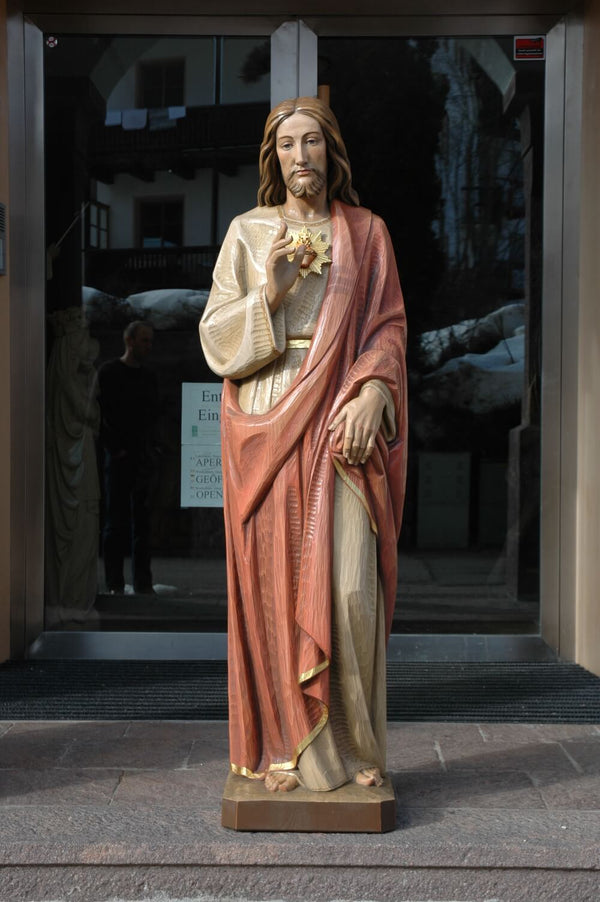 Sacred Heart of Jesus | Wood Carved Statue