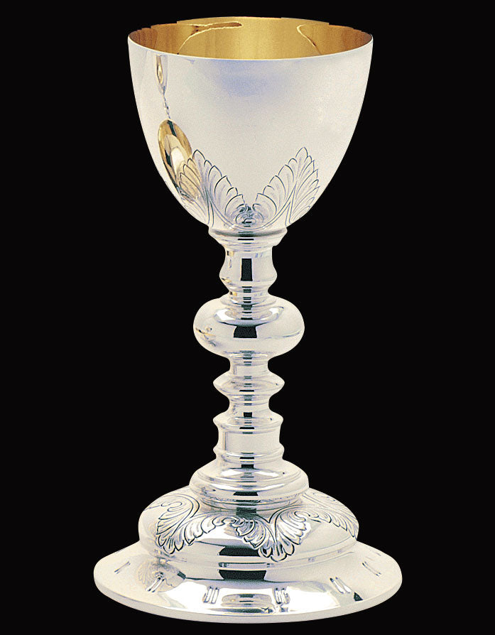 Silver Chalice | Ornamented | 14 oz