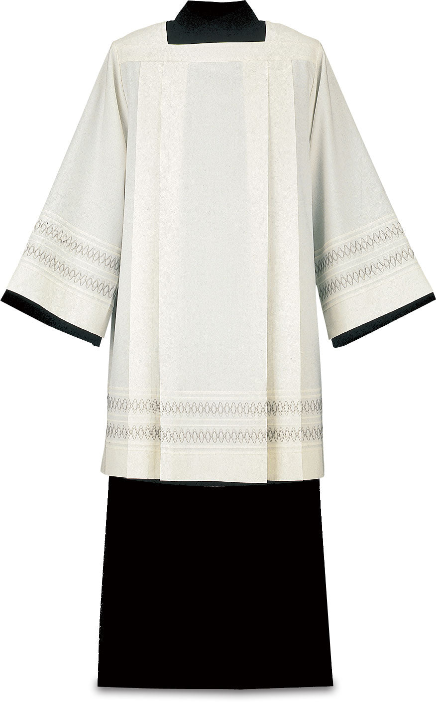 Surplice, Greco, white embroidery